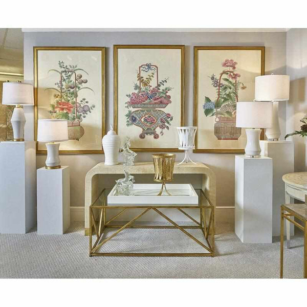 Waterfall 60" Console Table in Cream | Room Tonic